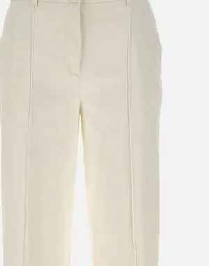 Eleventy Wide-leg Pressed-pleat Pants