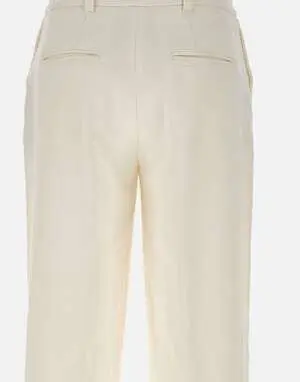 Eleventy Wide-leg Pressed-pleat Pants