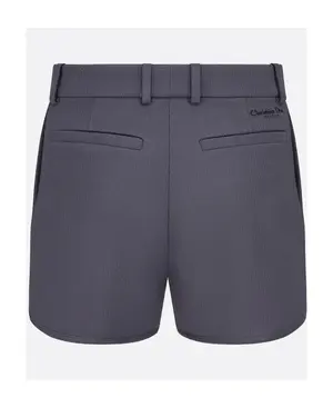 Dior Cropped Shorts With Embroidered Logo