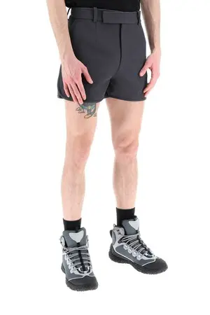 Dior Cropped Shorts With Embroidered Logo