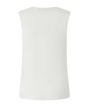 Pinko Heart-embroidered Sleeveless Tank Top