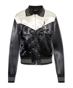 Amiri Logo Embroidered Bomber Jacket