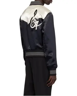 Amiri Logo Embroidered Bomber Jacket