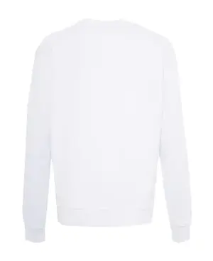 MSGM Logo Print Crewneck Sweatshirt - White