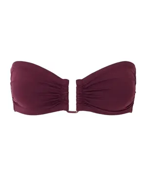 ERES Les Essentiels Show Bandeau Bikini Top - Wine Red