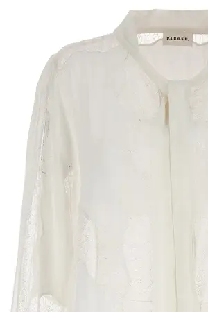 P.a.r.o.s.h Long-sleeve Lace Detail Blouse