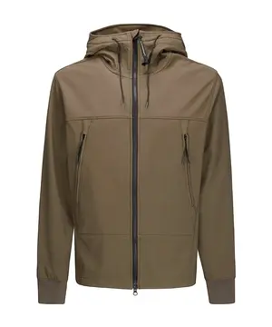 C.P. COMPANY C.P. Company Goggle Hooded Jacket Brown