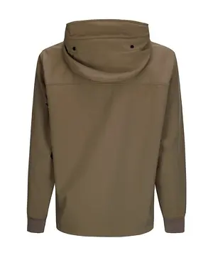 C.P. COMPANY Goggle Hooded Jacket - Brown