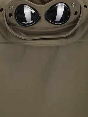 C.P. COMPANY Goggle Hooded Jacket - Brown