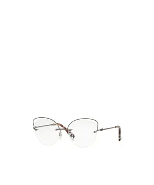 Valentino Garavani Logo Rimless Eyeglasses - White