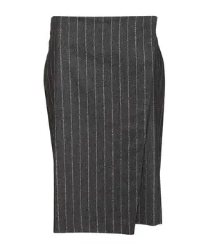 LOULOU STUDIO Mason Striped Wrap Skirt