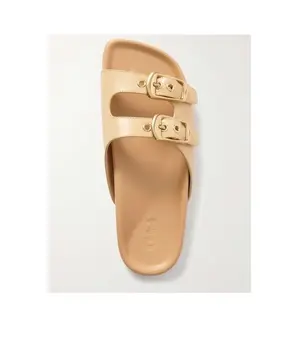 Chloé Leather Sandals With Adjustable Buckle Straps - Nude