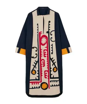 Vita Kin Rafshan Embroidered Cotton-poplin Kaftan