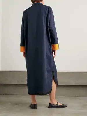 Vita Kin Rafshan Embroidered Cotton-poplin Kaftan