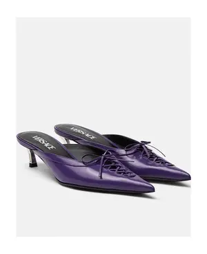 Versace 50mm Pointed Toe Mules