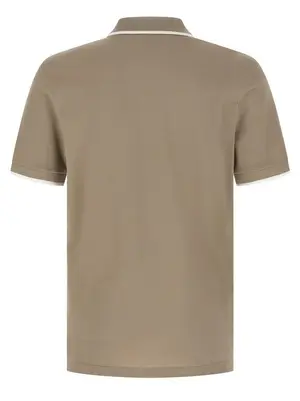 Hugo Boss Logo Detailed Polo Shirt - Brown