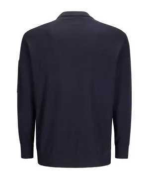 C.P. COMPANY Crewneck Knitted Jumper With Logo Detail - Black