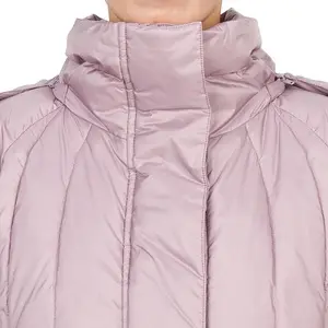 Max Mara Long Sleeve Down Coat - Nude