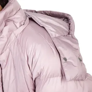 Max Mara Long Sleeve Down Coat - Nude
