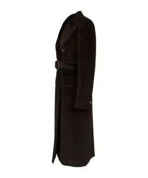 Tagliatore Double-breasted Belted Coat - Black