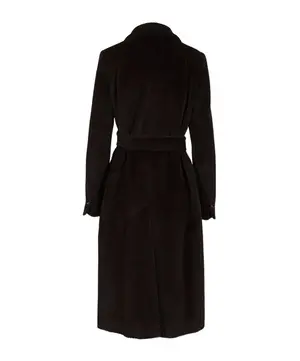Tagliatore Double-breasted Belted Coat - Black