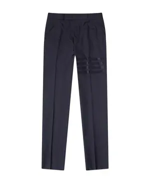 Thom Browne Four-bar Stripe Trousers - Black
