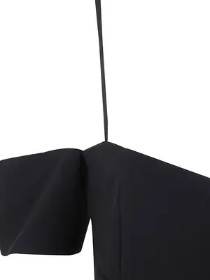 Pinko Off-shoulder Dress With Spaghetti Straps And Slit