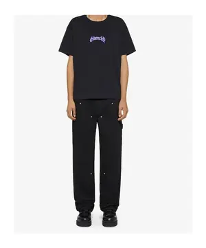 Givenchy Boxy Fit T-shirt In Cotton With Reflective Artwork