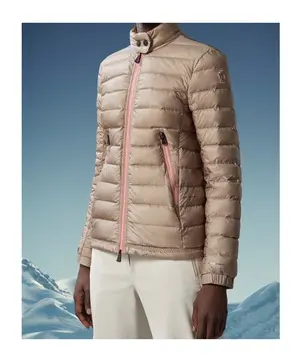 Moncler Walibi Short Down Jacket - Light Brown