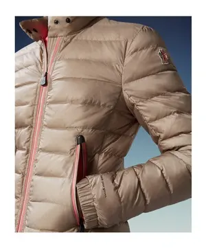 Moncler Walibi Short Down Jacket - Light Brown