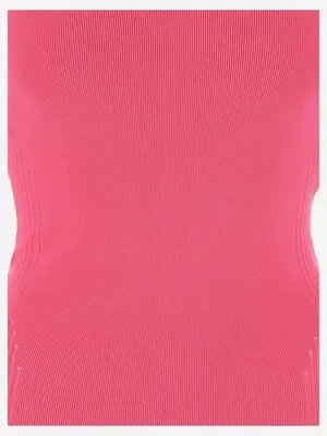 Balenciaga Sweetheart Neckline Knit Top