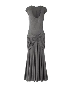 Alaïa Pleated Long Skirt