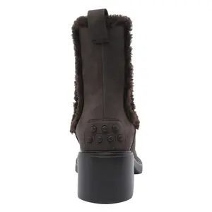TOD'S Teddy Detailed High Heel Ankle Boots - Black