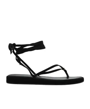 Tory Burch Suede Ankle Tie Sandals