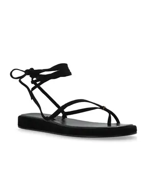Tory Burch Suede Ankle Tie Sandals