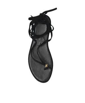 Tory Burch Suede Ankle Tie Sandals