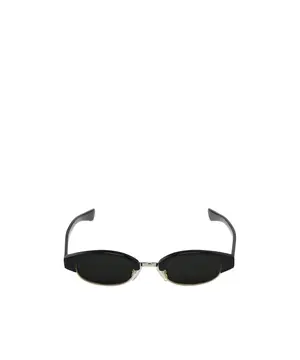 Alexander Mcqueen Silver Tone Eyewear For Men
