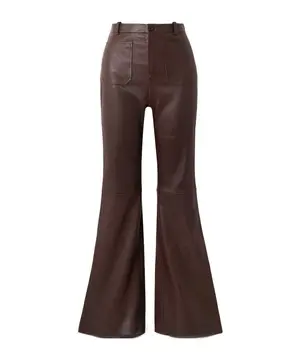 Stouls Laurent" Leather Flared Pants