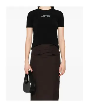 JEAN PAUL GAULTIER Crewneck Short Sleeve Logo T-shirt