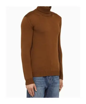 ROBERTO COLLINA Turtleneck Sweater - Brown
