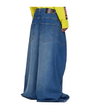 LU'U DAN Maxi Belt Loop Jeans - Blue