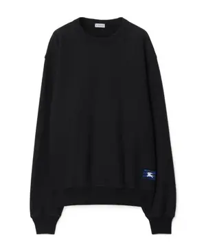 Burberry Equestrian Knight Crewneck Sweatshirt - Black