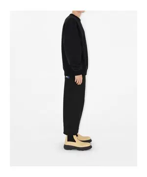 Burberry Equestrian Knight Crewneck Sweatshirt - Black