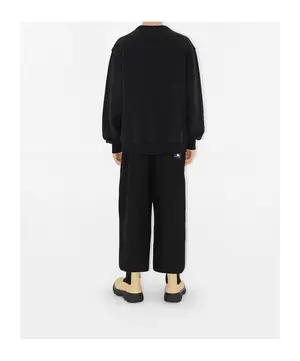 Burberry Equestrian Knight Crewneck Sweatshirt - Black