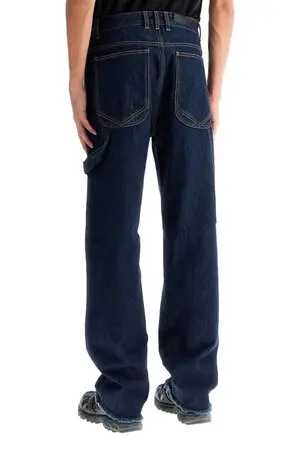 DARKPARK Carpenter Jeans With Raw Edges - Black
