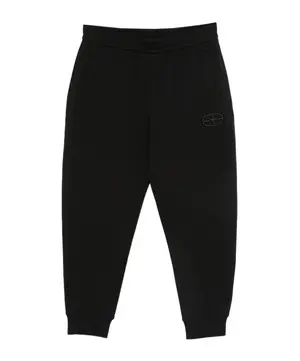 Emporio Armani Logo-embroidered Cuffed Track Pants