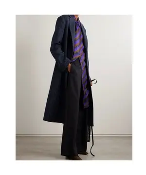 Dries Van Noten Striped Long Coat