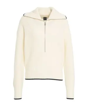 Pinko Logo Detailed Half-zip Jumper - No
