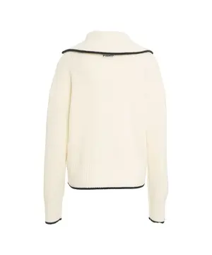 Pinko Logo Detailed Half-zip Jumper - No