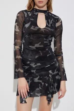 MISBHV Transparent Printed Long Sleeve Top